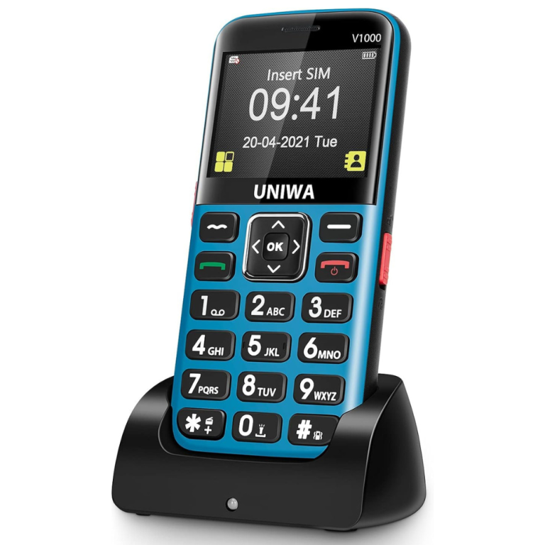 4G Big Button Cellphone For Seniors With Cradle Charger and SOS Button ...